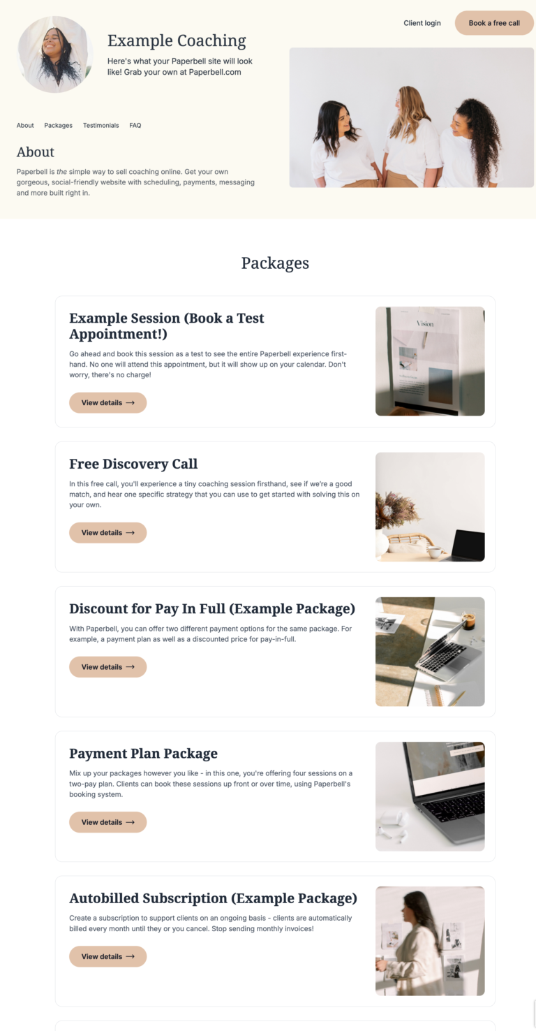 Your Client's Experience - Paperbell Support