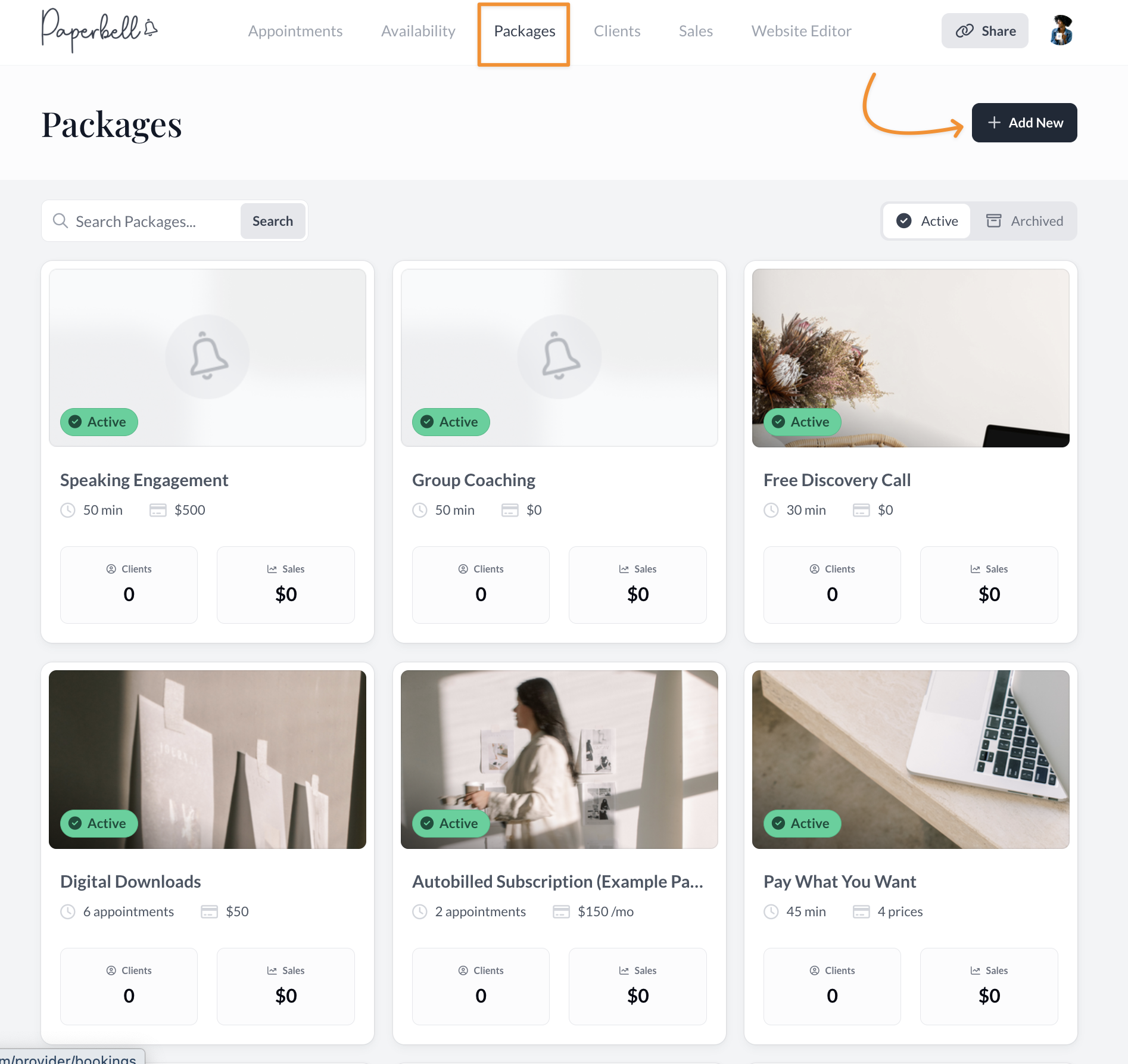 Packages - Paperbell Support