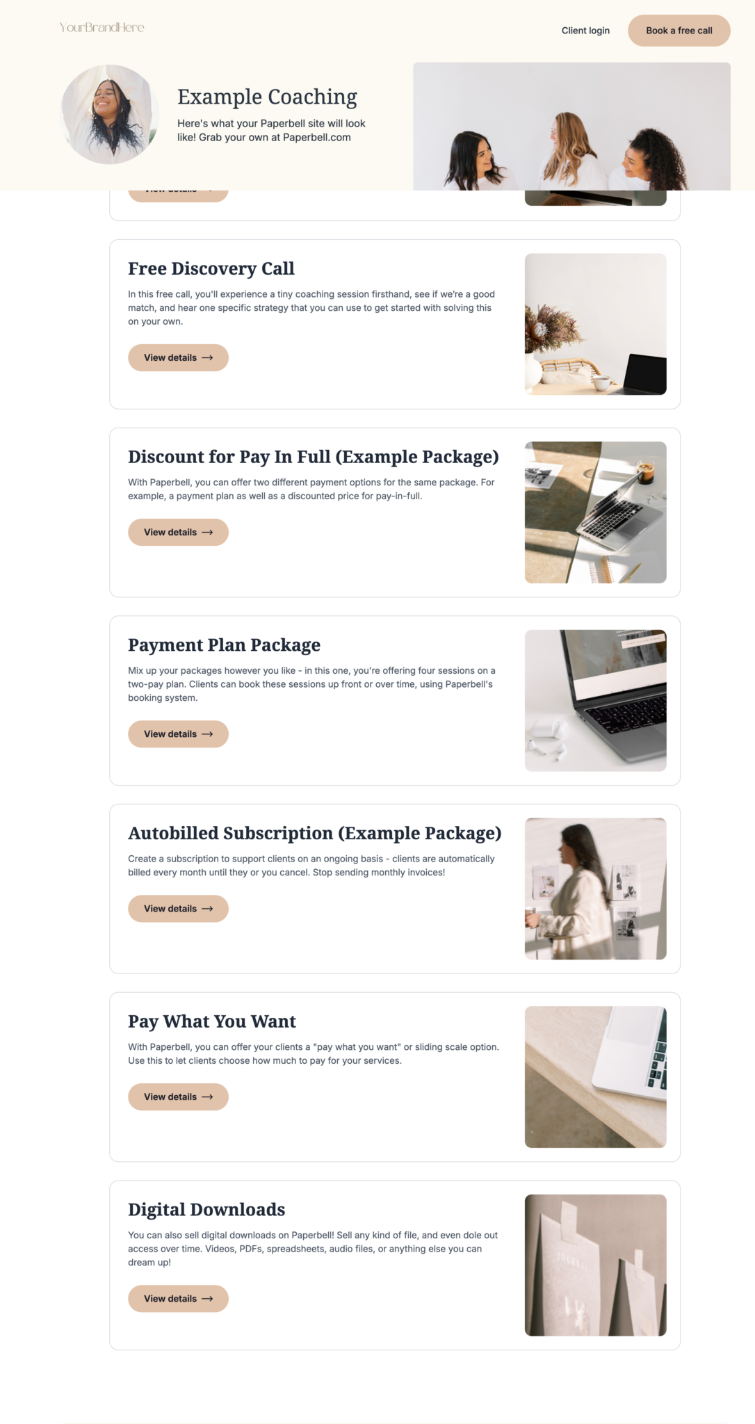 How do I add my logo and images to Paperbell?