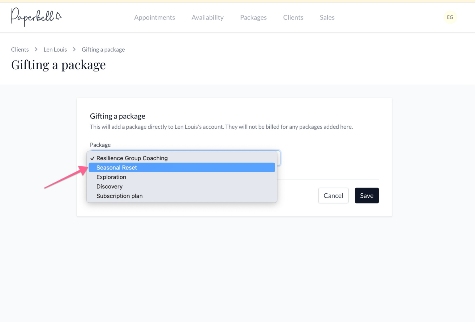 Gift a Package - Paperbell Support