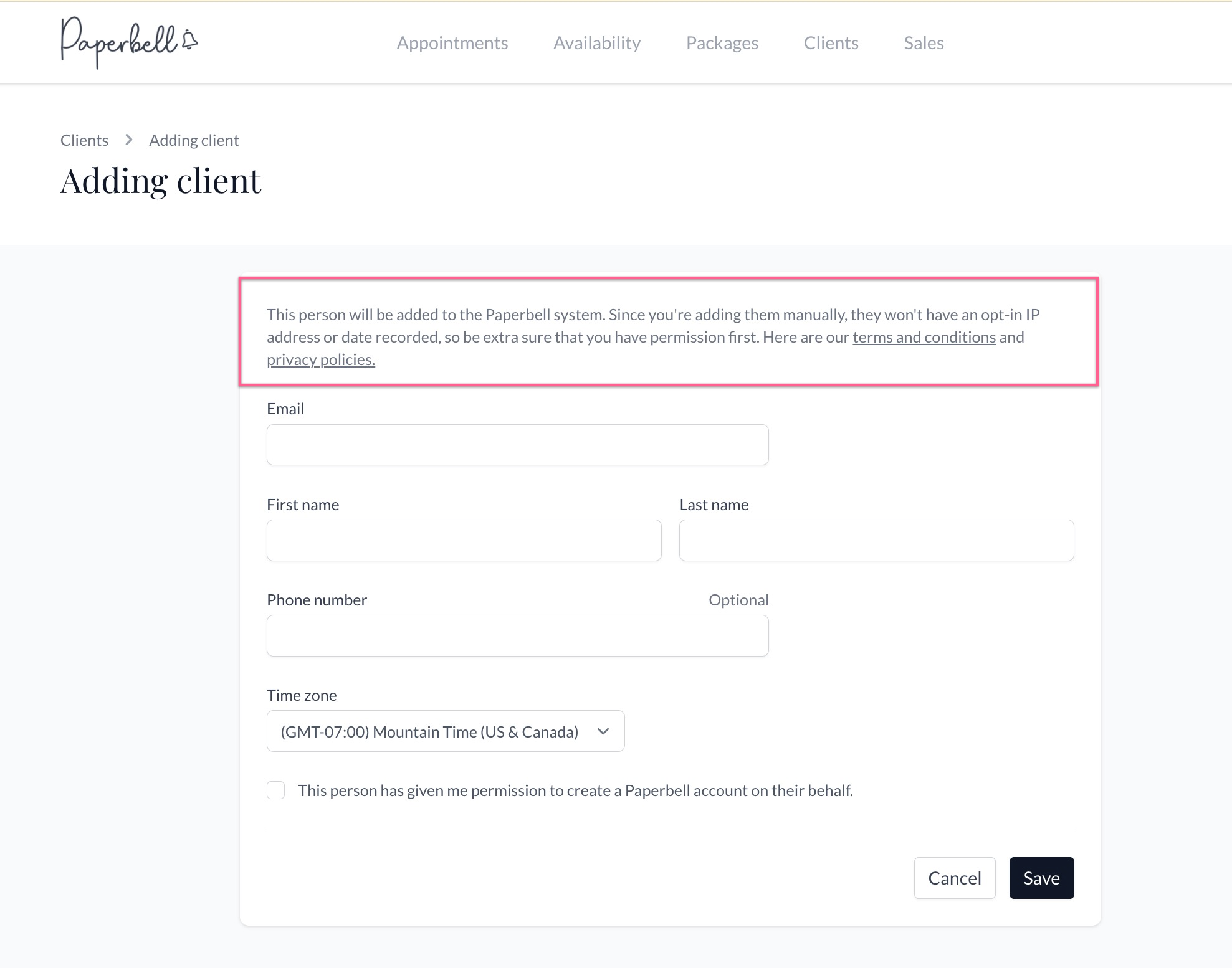 How do I add clients to Paperbell? - Paperbell Support