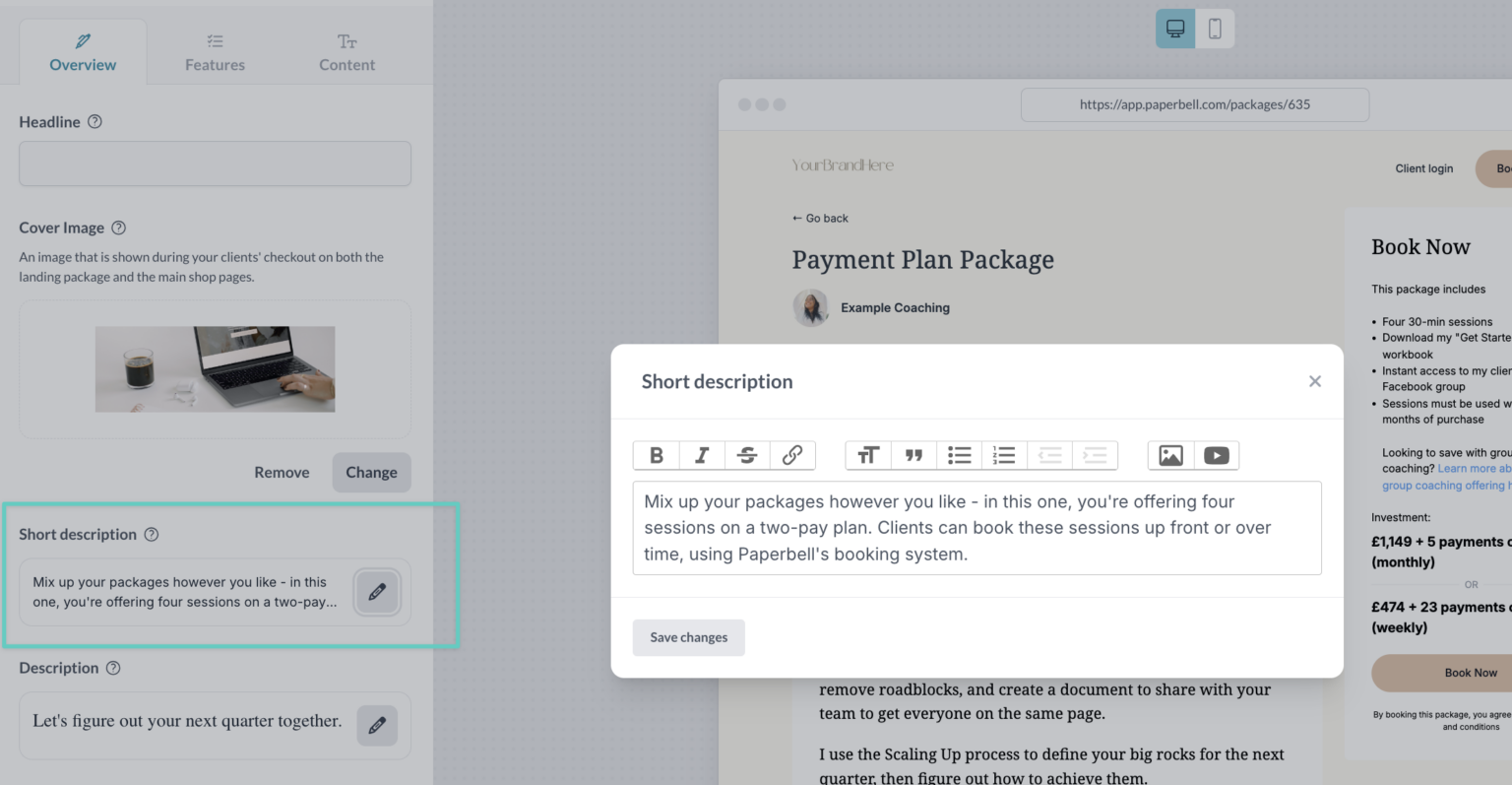 Packages - Paperbell Support