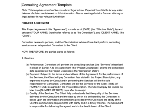 How to Write a Consulting Agreement + Free Template