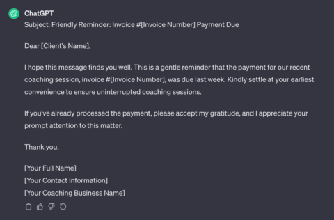 How to Use ChatGPT to Write Emails That Will Impress Your Coaching Clients