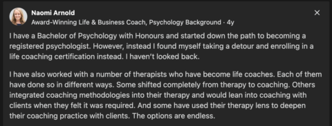 How to Make a Smooth Transition From Therapist to Coach