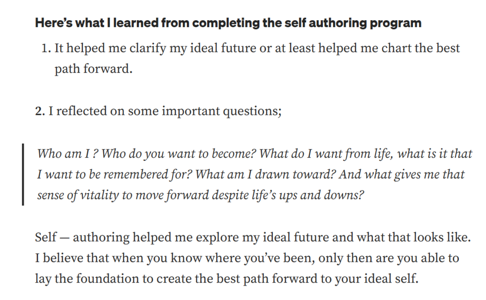Self-Authoring: A Complete Guide for Coaches and Individuals