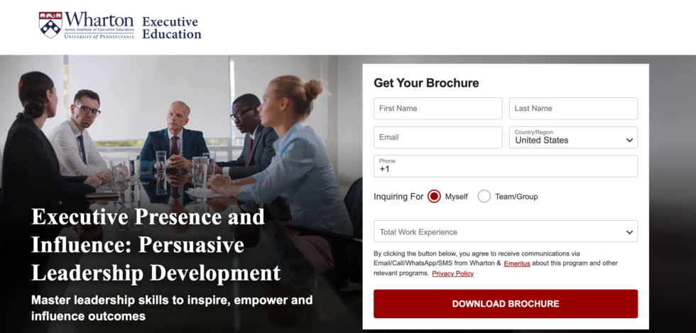 The Coach’s Guide to Wharton’s Executive Presence Program